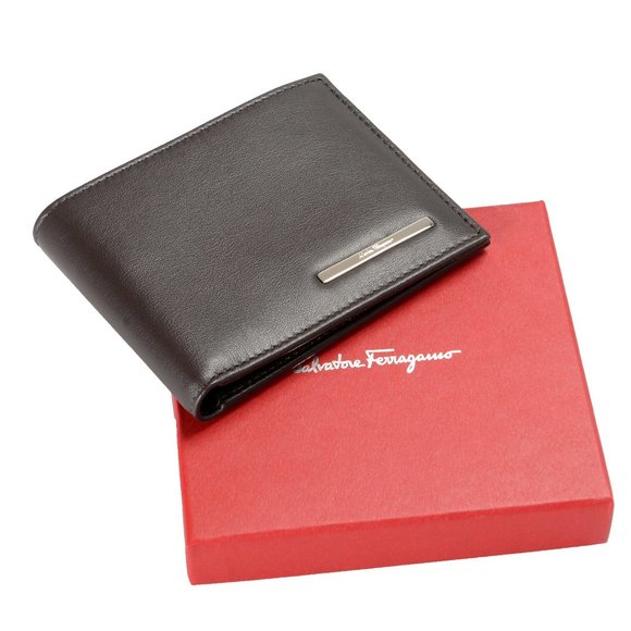 Salvatore Ferragamo | Bags | Salvatore Ferragamo Mens Leather Bifold ...